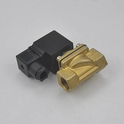 China 2W025-06 24V Normally Open Solenoid Valve Air Water Brass Direct Acting Solenoid Valve for sale
