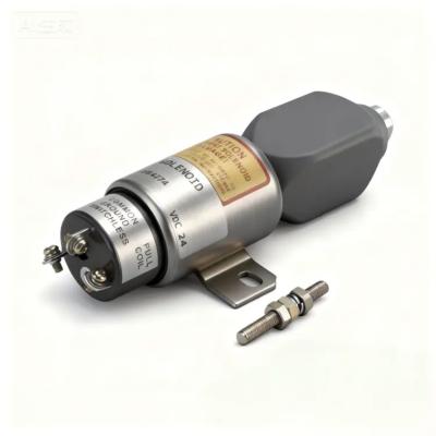 China R225-7 LG920D S6K Excavator Engine Stop Solenoid Valve for 24V Fuel Shut Off Solenoid Valve 3864274 for sale