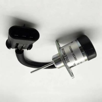 China 1G925-60011 Fuel Shutoff Solenoid Valve 12V DC Excavator Spare Parts for Skid Steer Loader for sale