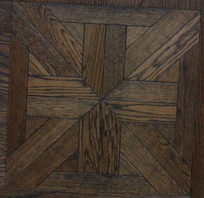 China Brushed Oak Wood Parquet Floor Oak Parquet Flooring Environmental Friendly for sale