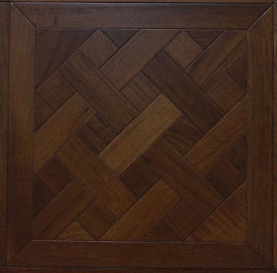 China Burma Teak Versailles Parquet Flooring Engineered Nobal For Villa And Hotel for sale