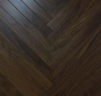 China Smooth American Walnut Herringbone Parquet Flooring For Residential for sale