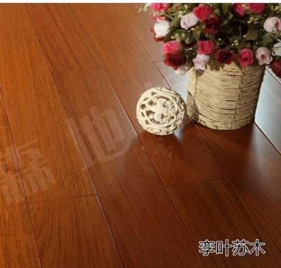 China Exotic Brazilian Cherry Engineered Wood Flooring with Smooth Surface Treatment and 10-25 Years Warranty for sale