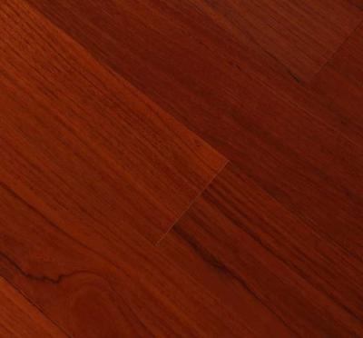 China Afromosia Engineered Wood Flooring with 1260psi Top Layer Hardness E1 Standard Glue and 8%-12% Moisture for sale