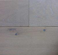 China white stained oak engineered wood flooring with brush finishing for sale