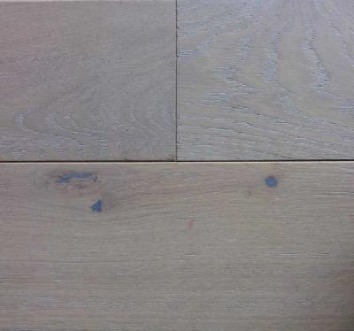 China white stained oak engineered wood flooring with brush finishing for sale