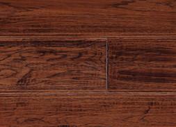 China Hickory Solid Hardwood Flooring,handscraped & distressed surface, character grade, different colors available for sale