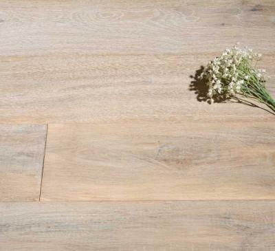 China White Oiled Oak Engineered Hardwood Flooring With Rustic Grade Modern Style for sale