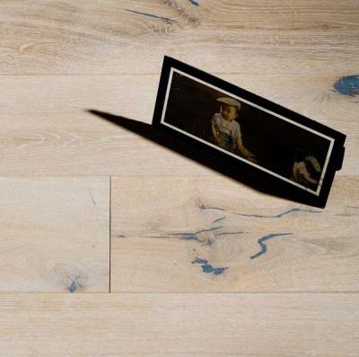 China Classic Wide Plank Oak Engineered Hardwood Flooring With White Oiled for sale