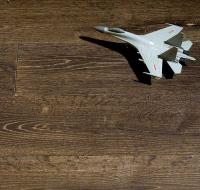 China Single Strip Classic White Oak Engineered wood flooring with smoked limed surface for sale
