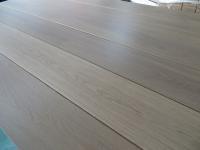 China Brushed Stained Russian White Oak Floors 300mm Wide Engineered Oak Flooring for sale