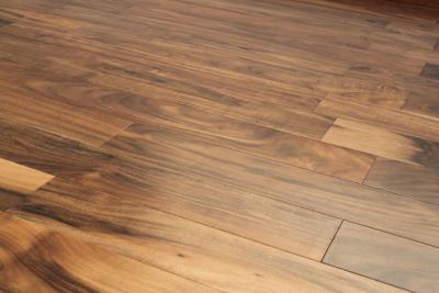 China smooth Small Leaf Acacia/Asian Walnut Engineered Hardwood Flooring for sale