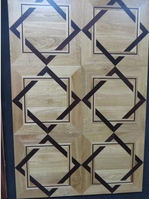 China Brushed Oak Engineered Wood Flooring Engineered Versailles Panels 350-700mm for sale