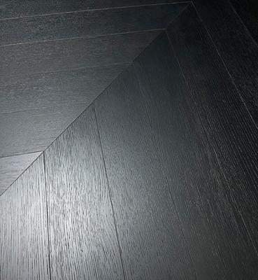 China Cool Black Oak Chevron Engineered Wood Flooring 510 X 90 X 15MM for sale