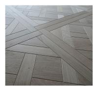 China Smooth Unfinished Versailles Euro Oak Panel Engineered wood Flooring, 800x800x20/6MM ABC grade for sale