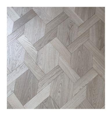 China Natural Vanished Shaped Oak Parquet Flooring Hexagon Parquet Flooring ABC grade for sale