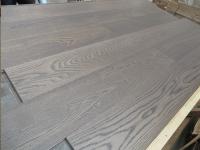 China Grey Stained Russian Oak Flooring Matt 18mm Engineered Oak Flooring for sale