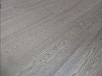 China Grey Stained Russian Oak Flooring Matt 18mm Engineered Oak Flooring for sale