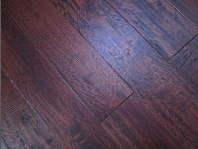 China Spotted Gum Solid Timber Flooring with High JANKA Hardness and Rustic Surface in Stain Color for sale