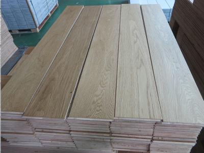 China ABC Grade Brushed Russian Oak Engineered Flooring, Natural lacquered To Korea for sale