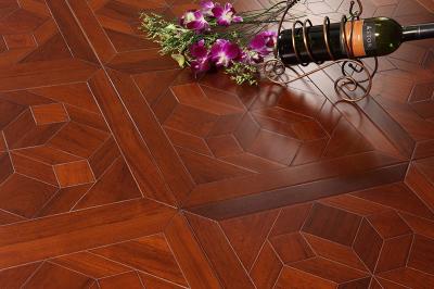 China Burma Teak Wood parquetry floor tiles Customized Design 900 x900MM 1000 x 1000MM for sale