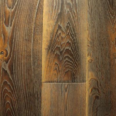 China Fired Oak Engineered Parquets with 25 Years Warranty, 1360 psi Janka Hardness, and Customized Color for sale