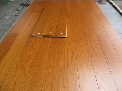 China Teak Stained American White Oak Engineered Flooring 1360psi  Hardness for sale