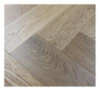 China Prime Oak Herringbone Parquet Flooring Smoked Customized Color for sale