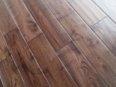 China Handscraped Brushed Distressed Engineered Wood Flooring Asian Teak Solid Wood Flooring for sale