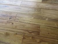 China asian teak solid hardwood flooring--natural color and distressed finishing for sale