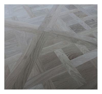 China European Oak Versailles Wood Floor Panels Unvanished 600 X 600MM for sale