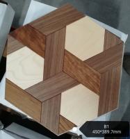 China Hexagon Wood Engineered Parquet Flooring With Different Styles And Mixed Woods for sale