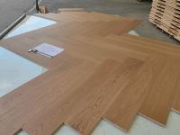 China Big Size Brown Fishbone Herringbone Engineered Wood Flooring 910X150MM for sale