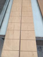 China Smoked UV Oiled White Oak Herringbone Parquet Flooring 910x150mm for sale