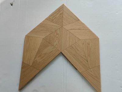 China Diamond Shaped Oak Engineered Wood Flooring, Unique Design, ABC Grade for sale