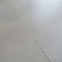 China slight brushed white stained Russian Oak engineered hardwood flooring for sale