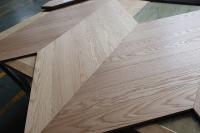 China AB Grade Engineered Red Oak Chevron Flooring with Brushed Surface and Natural Lacquered Finish for sale