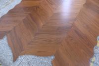 China Geometric Parquet FlooringShaped Engineered Walnut Parquet Flooring High Level And Special Flooring Multi layer Tongue and Groove Structure with Eucalyptus and Birch Plywood for sale
