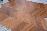 China Geometric Parquet FlooringShaped Engineered Walnut Parquet Flooring High Level And Special Flooring Multi layer Tongue and Groove Structure with Eucalyptus and Birch Plywood for sale