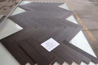 China Dark Brown Oak Engineered Wood Flooring, Herringbone Parquet, 600 x 90MM for sale