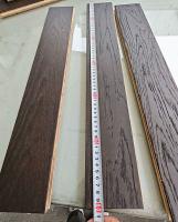 China Dark Brown Oak Engineered Wood Flooring, Herringbone Parquet, 600 x 90MM for sale
