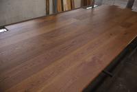 China Dark Smoked, Natural Lacquered Oak Wide Plank Flooring to EU, Anti-dumping Free for sale