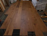 China Dark Smoked, Natural Lacquered Oak Wide Plank Flooring to EU, Anti-dumping Free for sale