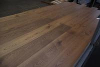 China Dark Smoked, Natural Lacquered Oak Wide Plank Flooring to EU, Anti-dumping Free for sale