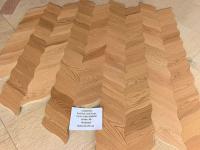 China Red Oak Leaf-patterned Geometric Wood Flooring, Prime Quality for sale