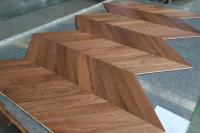 China 90mm Width American Walnut Herringbone Parquet Flooring with 4mm Top Veneer for Elegant Herringbone Wood Flooring for sale