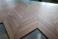 China 90mm Width American Walnut Herringbone Parquet Flooring with 4mm Top Veneer for Elegant Herringbone Wood Flooring for sale