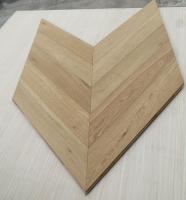 China Invisible Lacquered Super Matt Oak Chevron Parquet Flooring In 510x90MM Size for sale