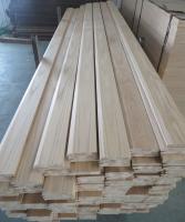 China Unfinished Oak Veneered Bevelled Skirting Board With Finger Joint Fir Core for sale