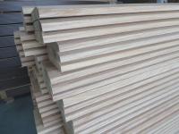 China Unfinished Oak Veneered Bevelled Skirting Board With Finger Joint Fir Core for sale
